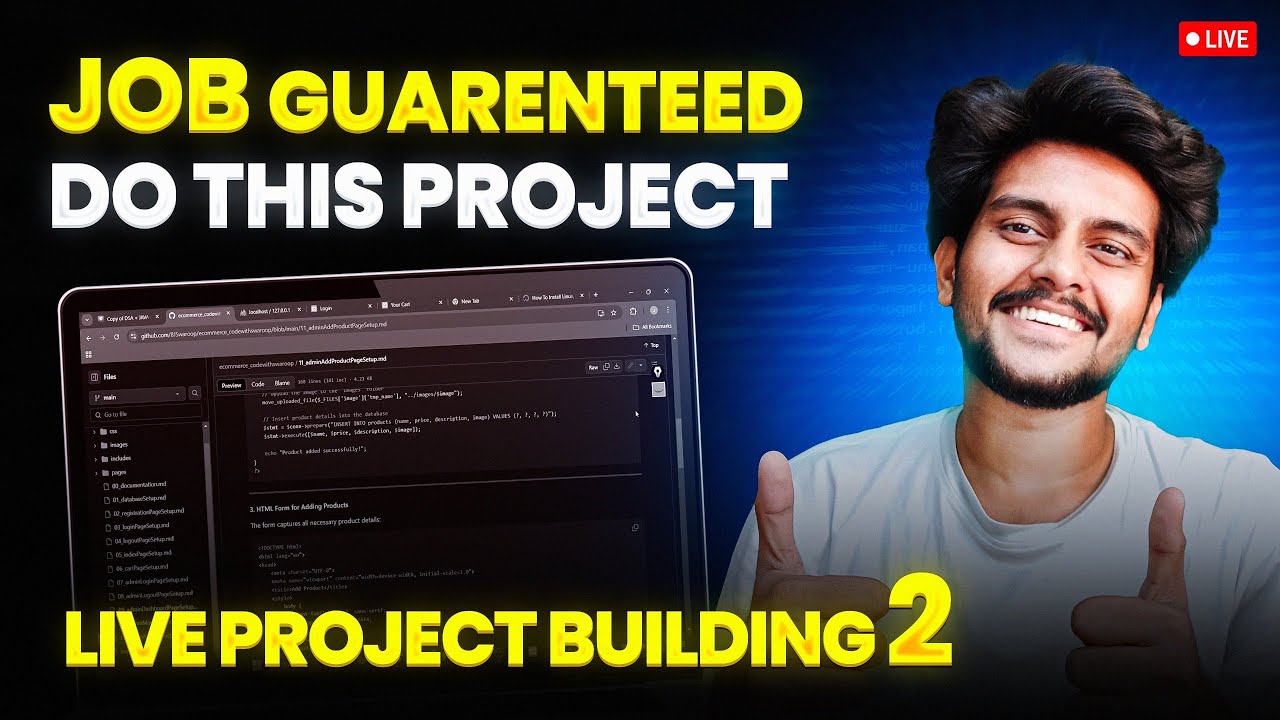 E-Commerce Project for Resume | Live Project Building 2 - YouTube