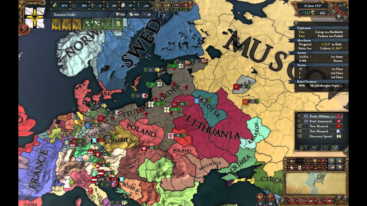 eu4 cossacks-teutonic order11 - YouTube