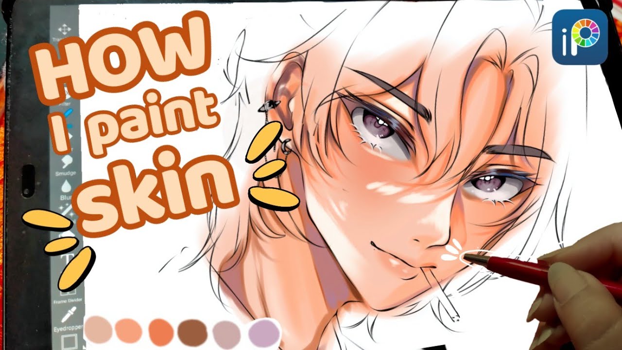 HOW TO PAINT SKIN ( the EASIEST way) ft. my OC ITSUKI - YouTube
