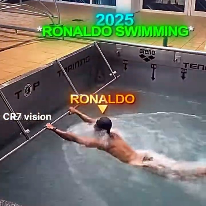 Ronaldo can swim fast like a super car 🤩| must watch |#ronaldo - YouTube