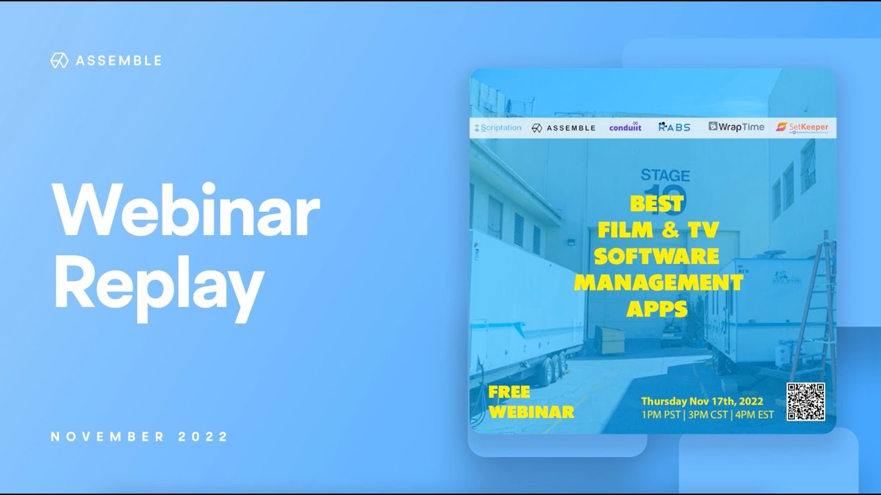 Best Film and TV Software Management Apps | Webinar Replay - YouTube