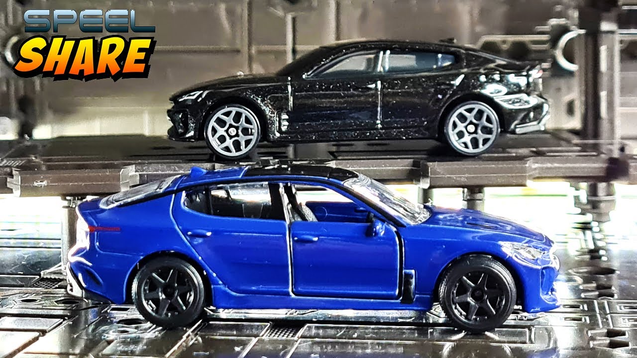 Majorette Kia Stinger Performance Car - with Hot Wheels Comparison ...