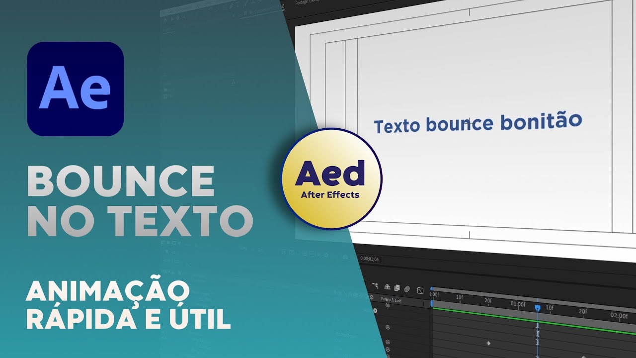 BOUNCE TEXT- Técnica de Bounce para Animação de Textos - YouTube