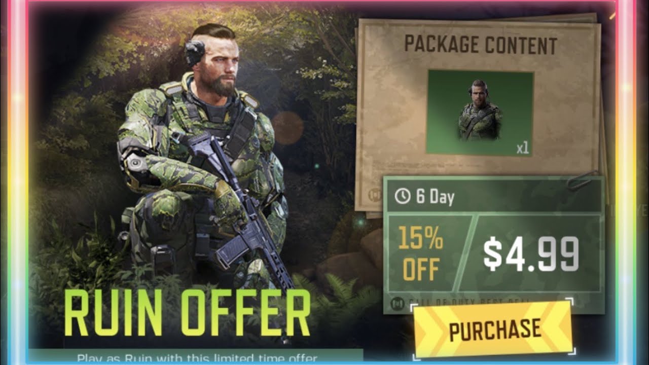 CALL OF DUTY MOBILE - [ RUIN OFFER ] БЕСПЛАТНО ПОЛУЧИТЬ ПЕРСОНАЖА ...