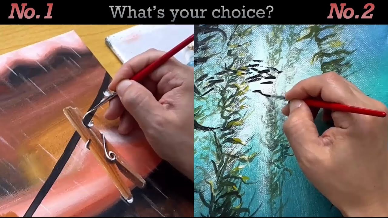 What's your choice? / Acrylic Painting - YouTube