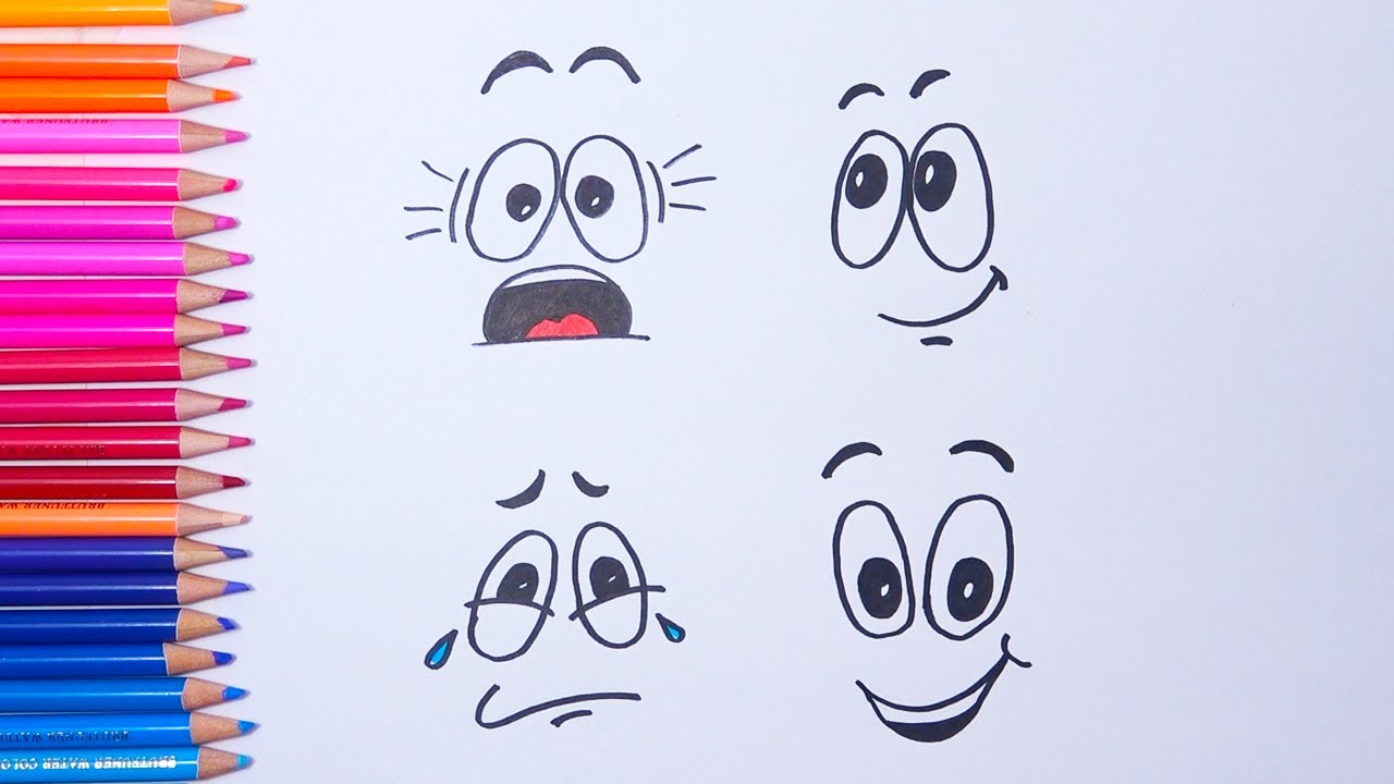 DRAW easy How to DRAW EMOJIS Easy drawings - YouTube