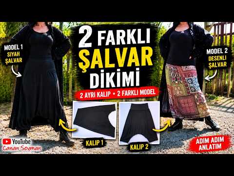 DIY Harem Pants Sewing Tutorial | Black & Patchwork Style