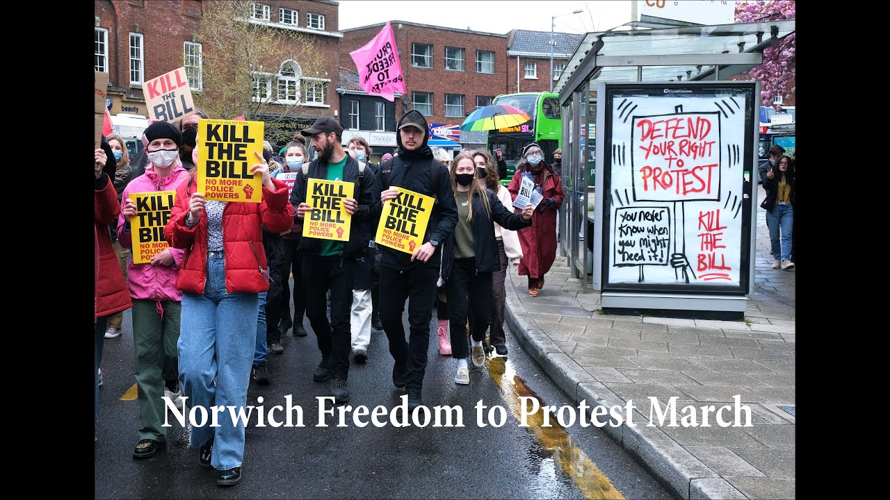 Norwich Freedom to Protest March - YouTube