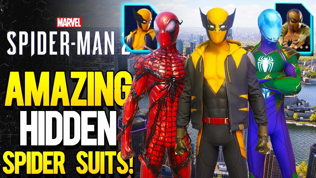 Marvel's Spider-Man 2 - All Secret Spider SUITS You Don't Want To Miss ...