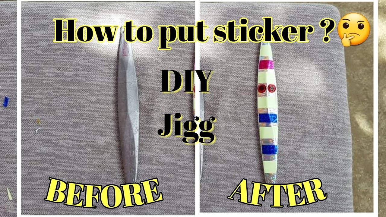 Paano mag lagay ng sticker? /DIY jigging lure/ #easyway - YouTube