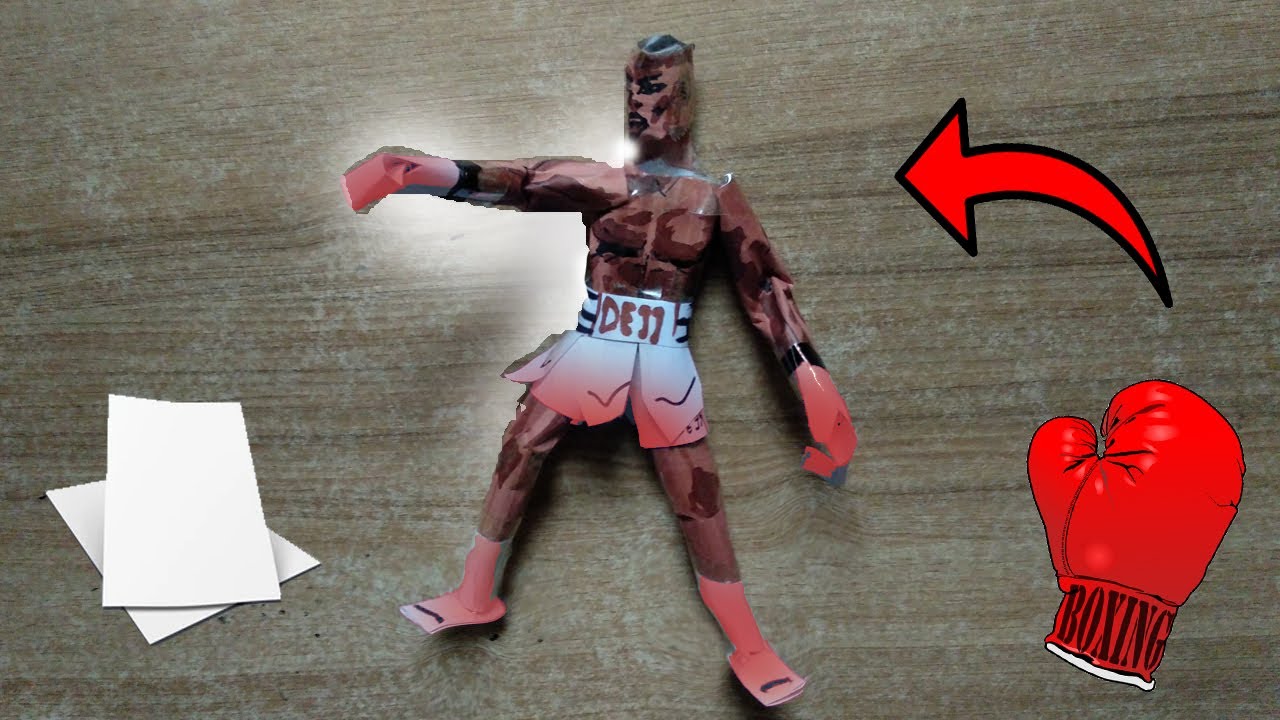 How to Make Deji BOXING ACTION FIGURE out of PAPER - YouTube