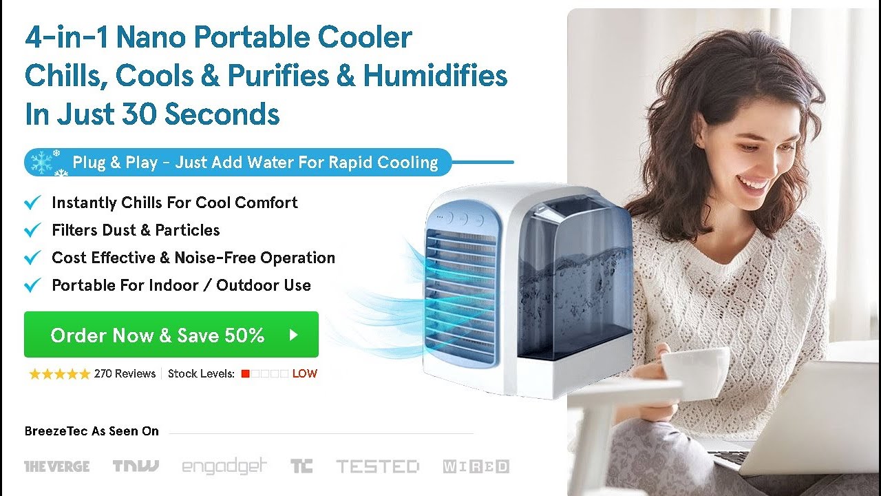 BreezeTec (Review) BreezeTec Portable AC | Real Summer Benefits - YouTube