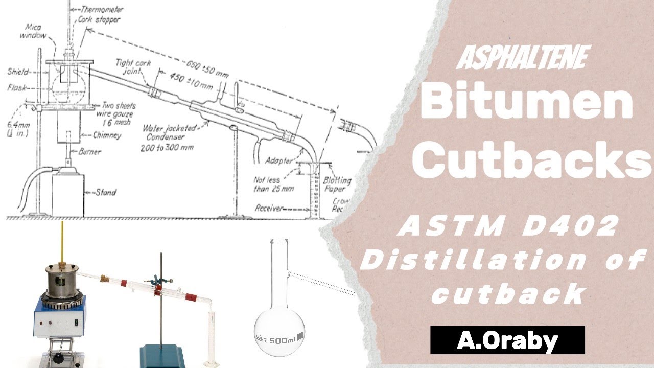 ASTM D402-AASHTO T78 Distillation of cutbacks تقطير البيتومين المخفف او ...