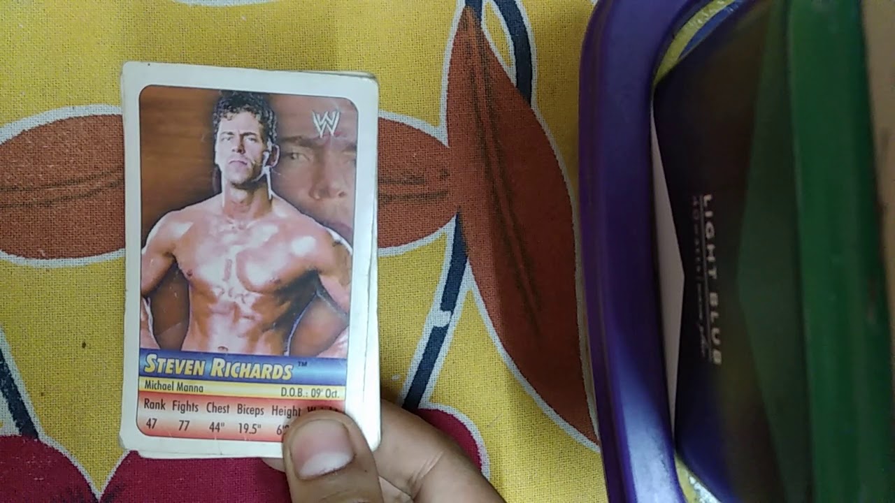 WWE old superstar cards collection - YouTube