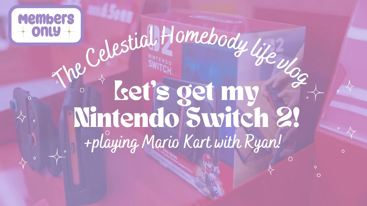 Come with me to get the Switch 2! + Unboxing + Mario Kart with Ryan 🚗💨 ...