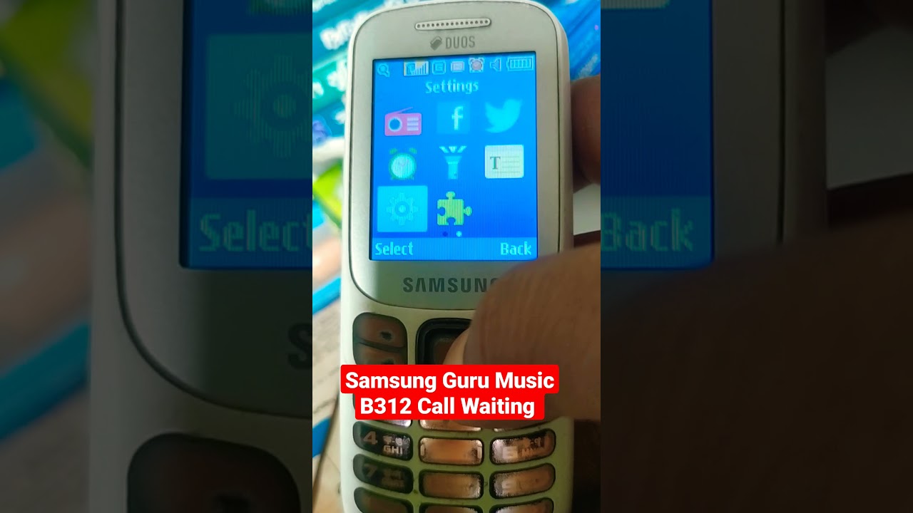 How To On Off Call Waiting option in Samsung Keypadphones B312 - YouTube