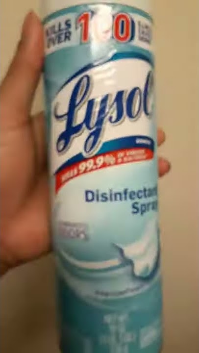 How to prevent coronavirus with lysol - YouTube