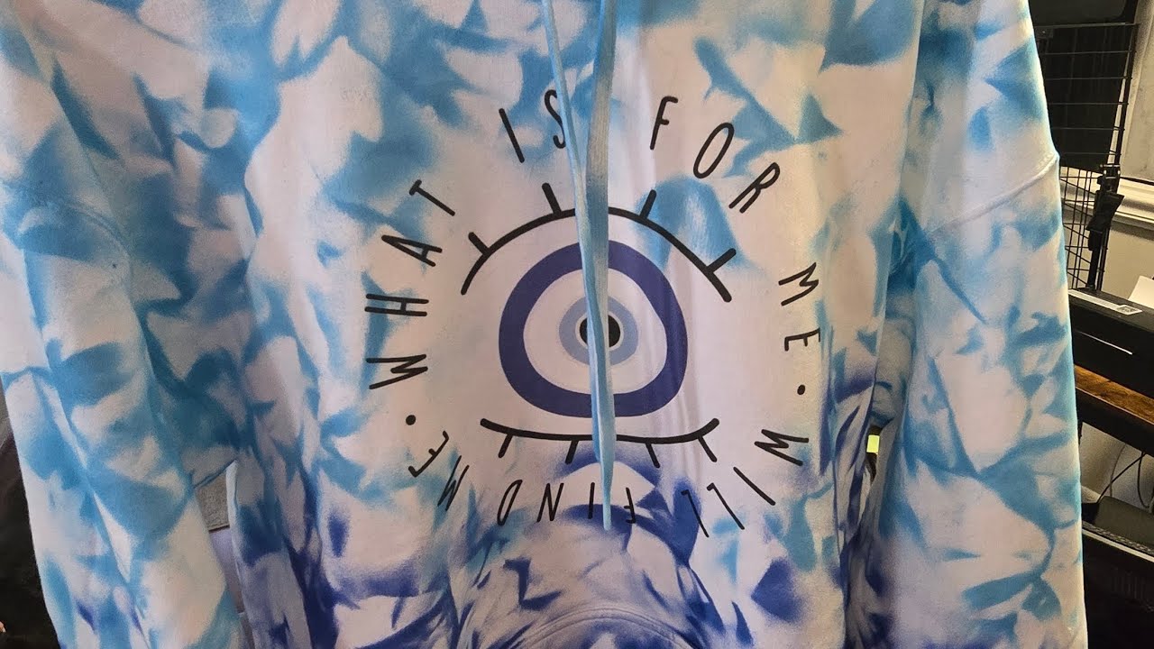 Painted Evil Eye Hoodie | Modern Tie-Dye Tutorial - YouTube