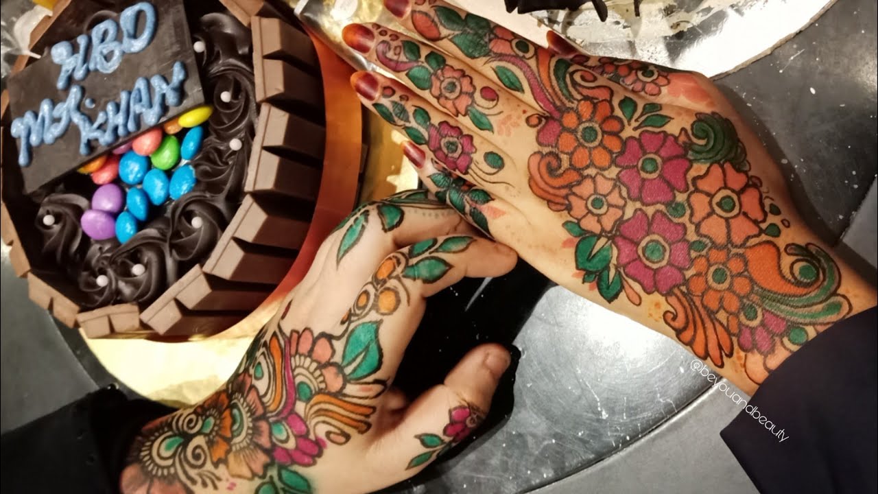 Instant colorful golecha henna mehndi design tutorial | Be you and ...