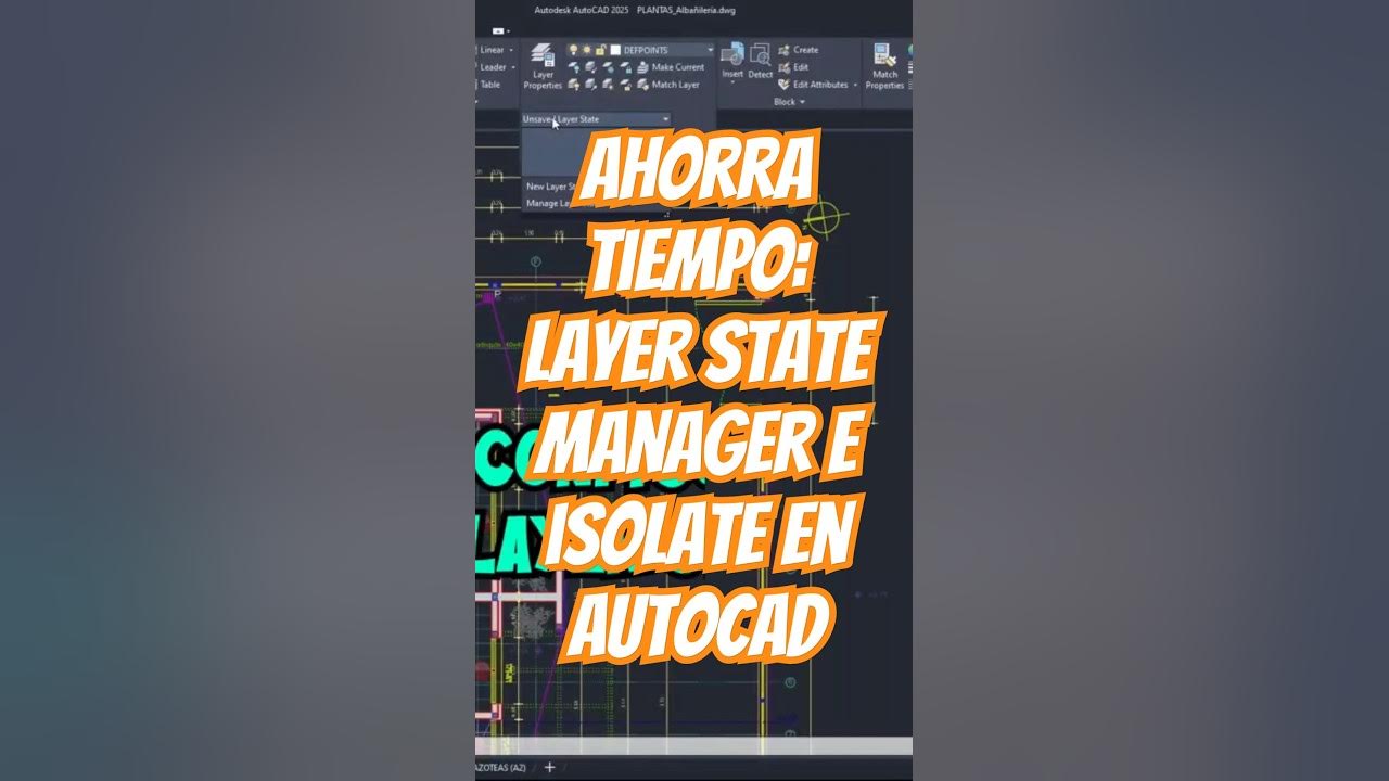 Trucos AutoCAD: Layer State Manager e Isolate - YouTube