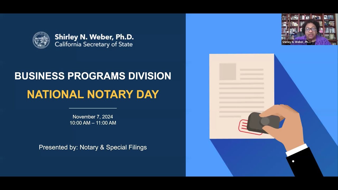 Business Programs Division: National Notary Public Day Virtual Workshop ...