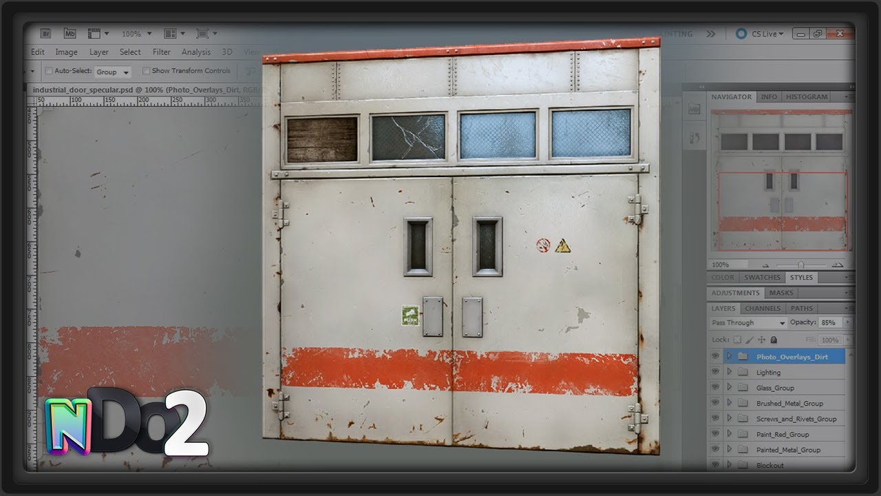 Texturing an Industrial Door with nDo2 and CryENGINE 3 (3dm Promo) - YouTube