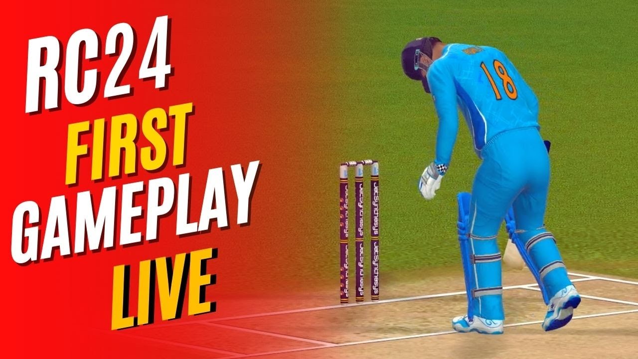 Real Cricket 24 First Live Gameplay With Ultra Graphics | Real Cricket ...