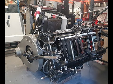 Heidelberg GTP hot foiling machine - YouTube