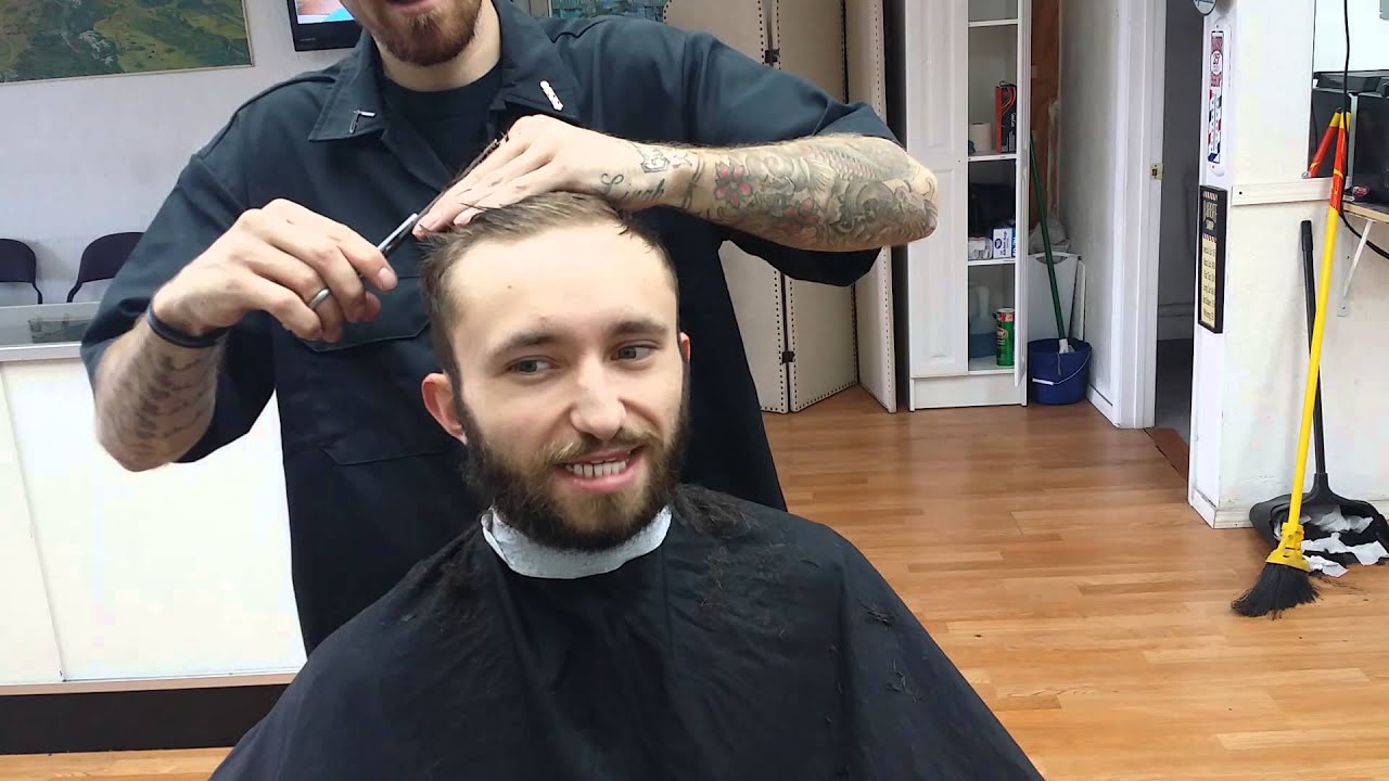 MR J's barbershop fast speed haircut and beard trim - YouTube