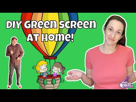Easy DIY Green Screen At Home 🎥 Family Movies Kids Do It Yourself Tutorial | Andy and Suzanna