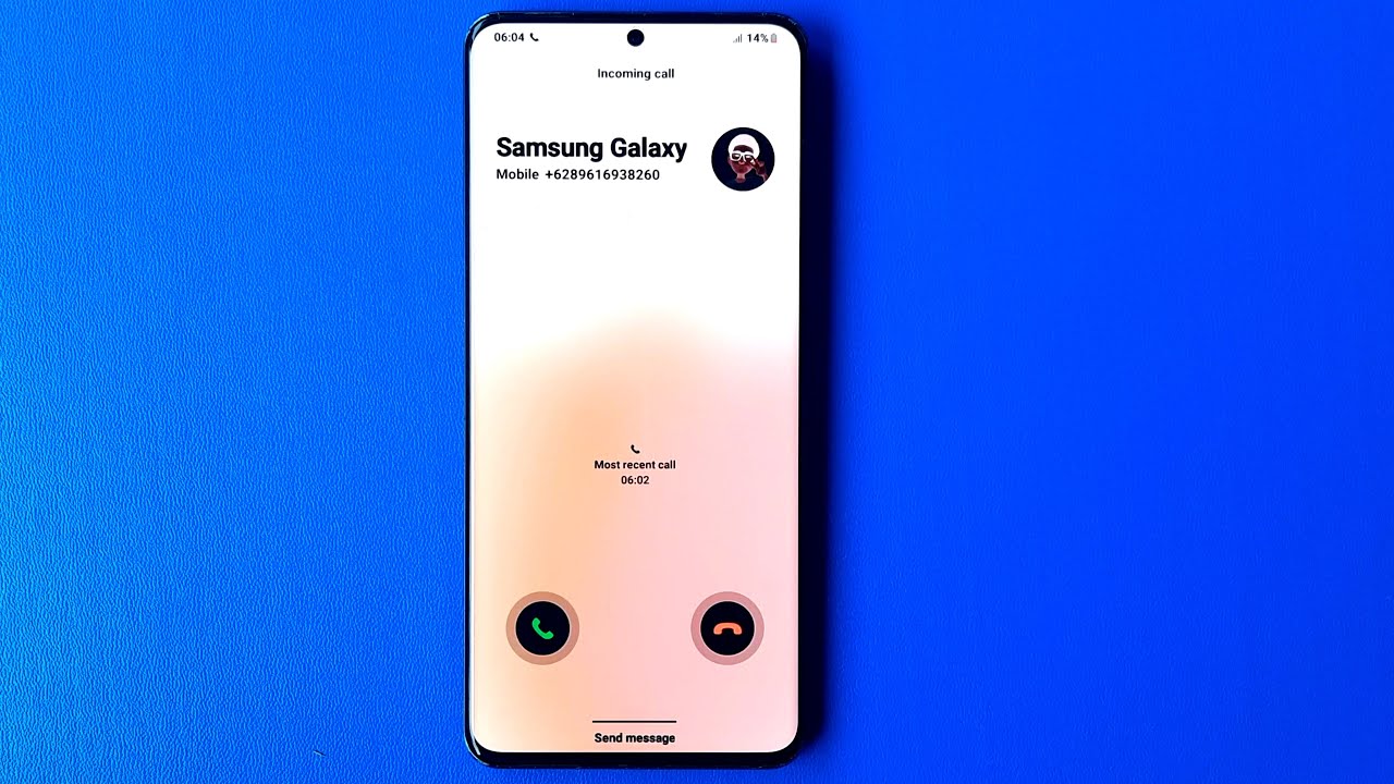 Color inversion Samsung One Ui 5.1 Update incoming call & outgoing call ...