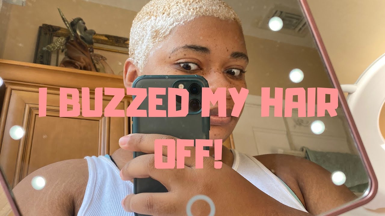 I BUZZED MY HAIR OFF - YouTube