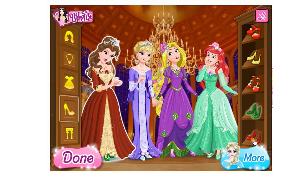 迪士尼公主的打扮比賽 選美比賽 Disney Princess Beauty Pageant Sunny Yummy Game Toys ...