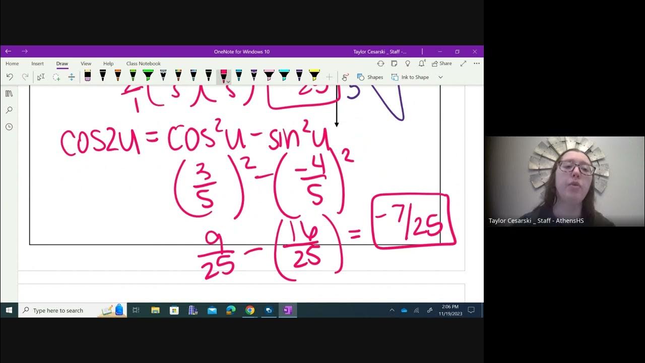 3.12 Part 2 AP Precalculus Equivalent Representations of Trigonometric Functions - YouTube