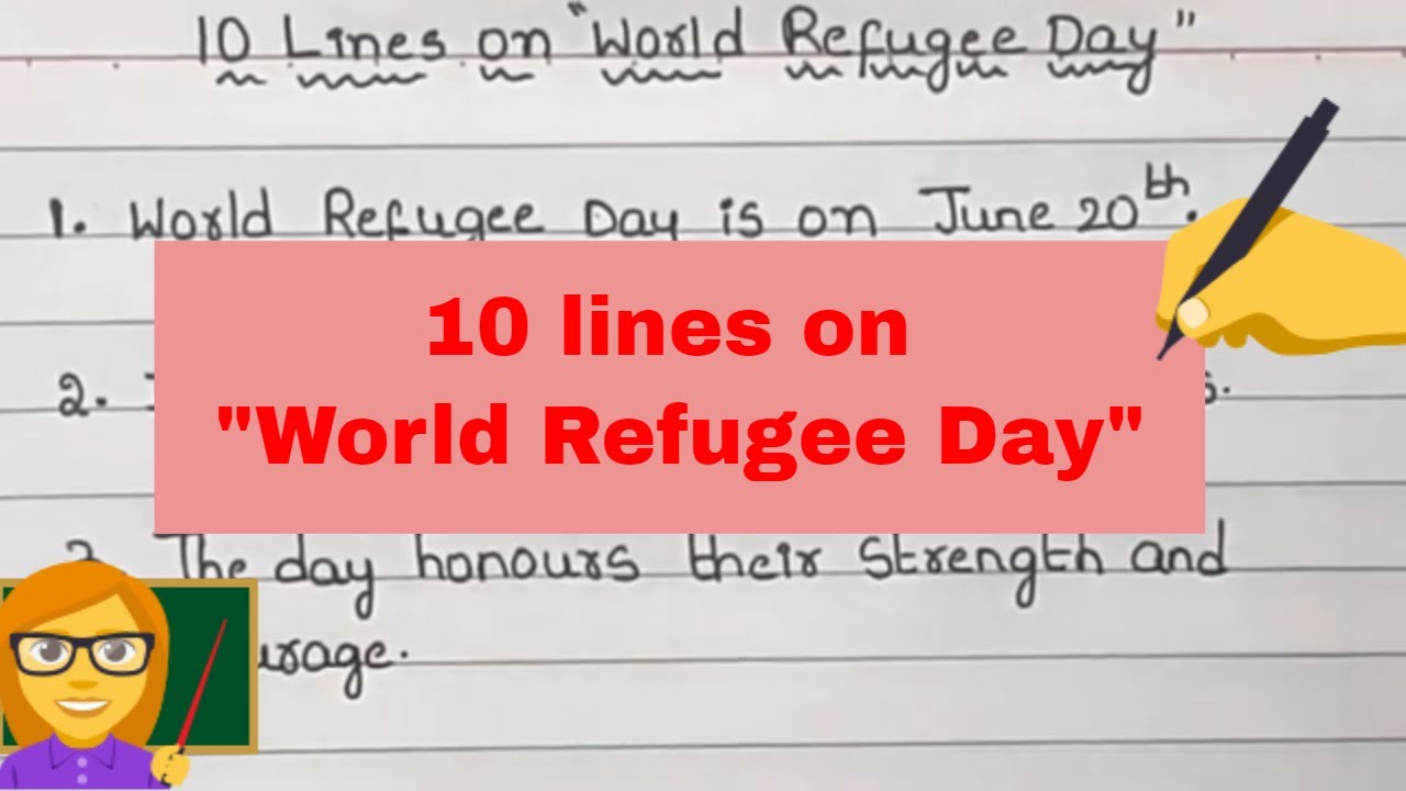10 lines on World Refugee Day | Easy sentences about World Refugee Day ...