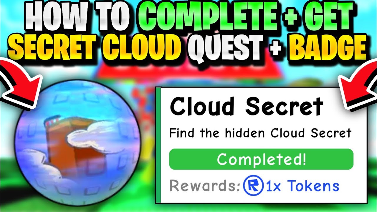 How To COMPLETE CLOUD SECRET QUEST + GET IN THE CLOUDS BADGE! ROBLOX ...