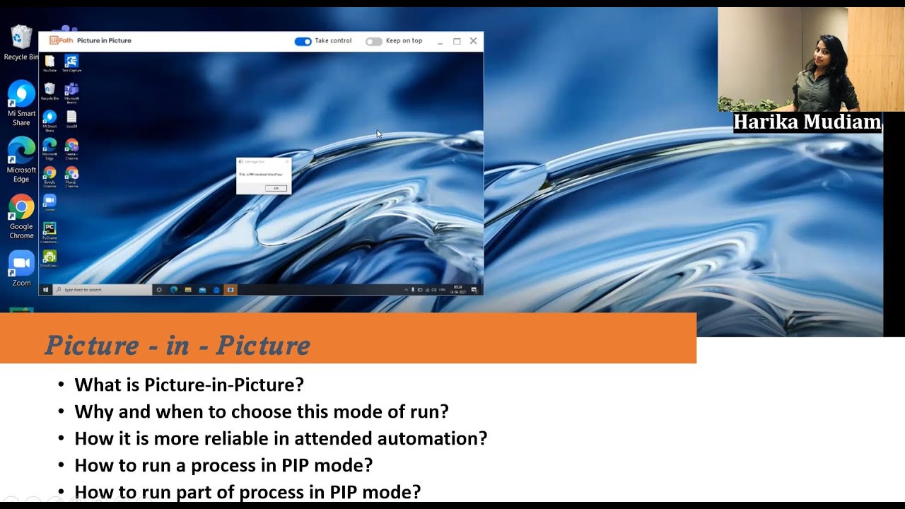 Picture in picture - Demo - Part 1 - YouTube