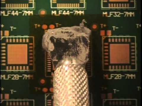 QFN Rework Process Using Polyimide Stencil - YouTube