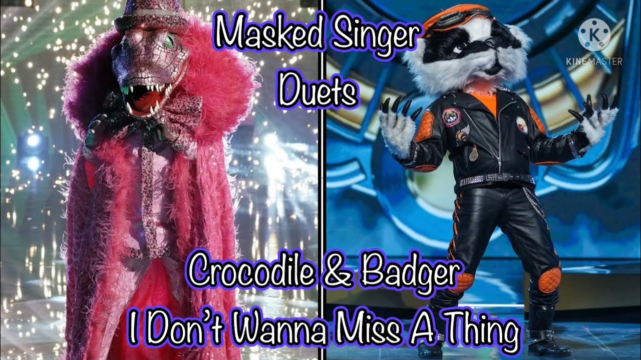 Masked Singer Duets | Crocodile & Badger | I Don’t Wanna Miss A Thing ...