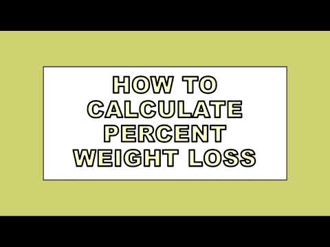 How To Calculate Overall Weight Loss Percentage