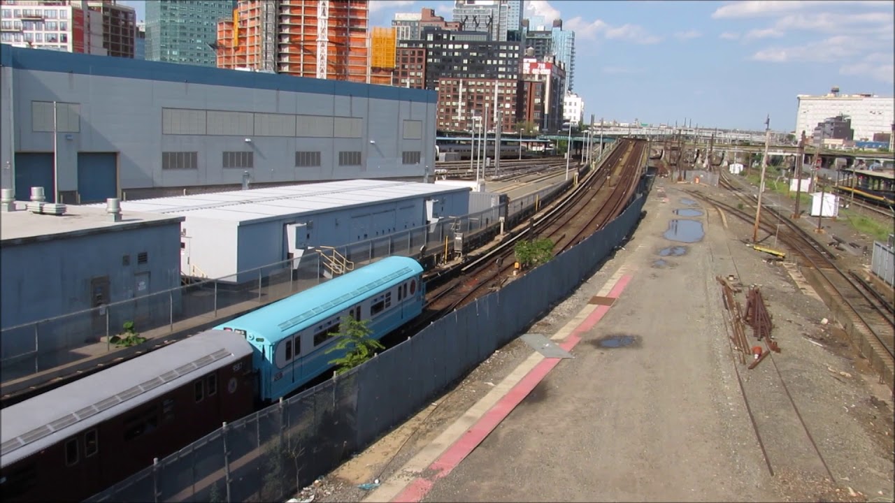 Train Of Many Colors along Flushing (7) Line - YouTube