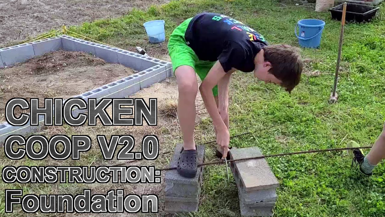 Chicken Coop V2.0 Construction: Foundation - YouTube