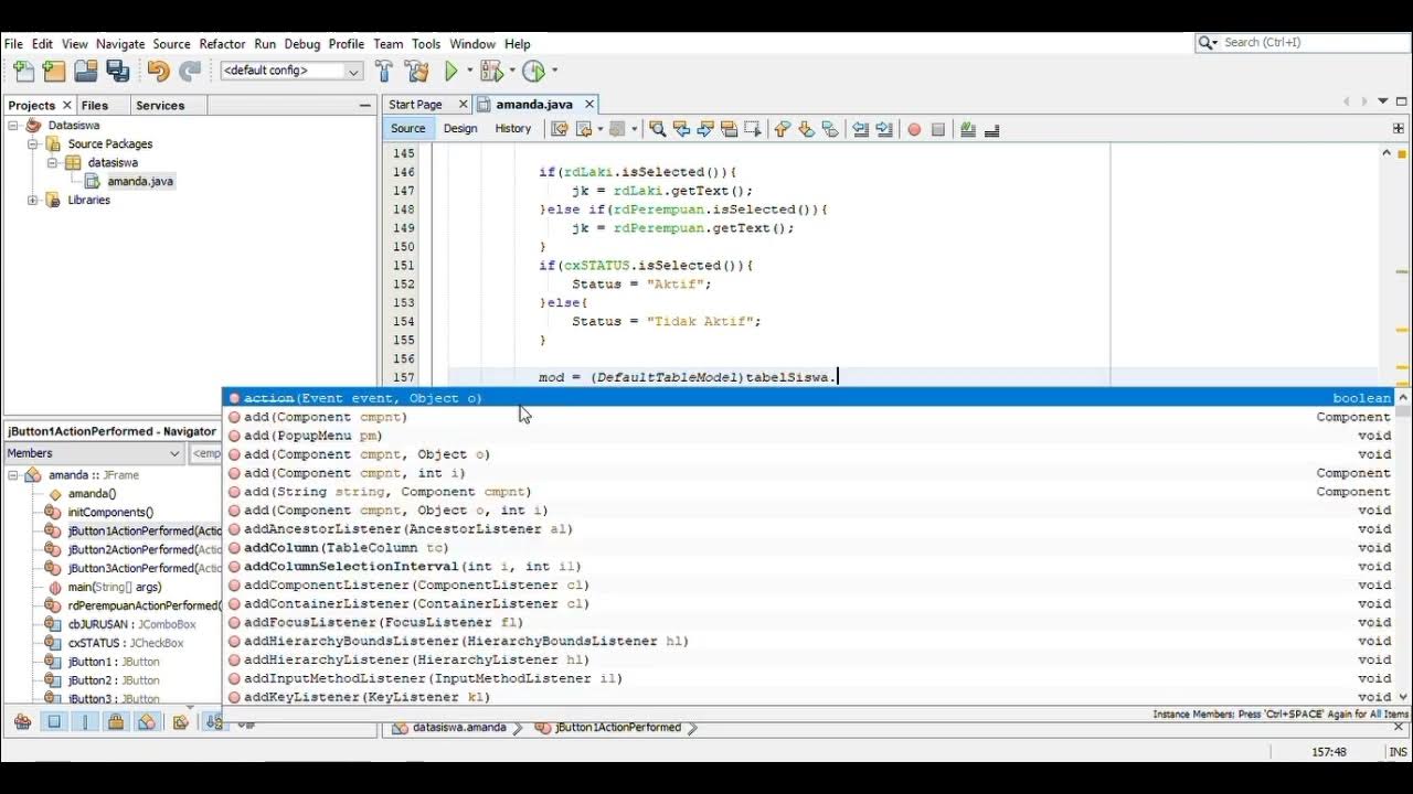 Tutorial Membuat Aplikasi Dekstop Tanpa Database Dengan Menggunakan Bahasa Java Di Netbeans ...