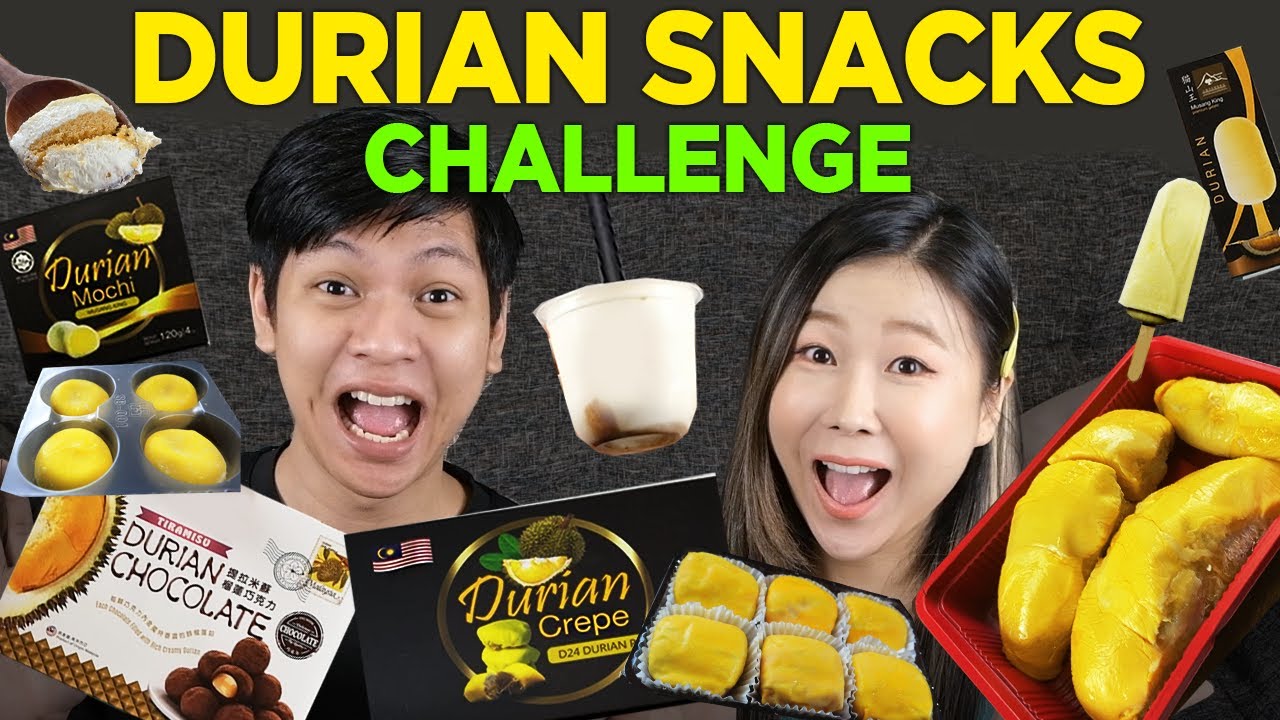 We tried All Malaysia’s Durian snacks!! || Korean ♥️ Malaysia couple ...