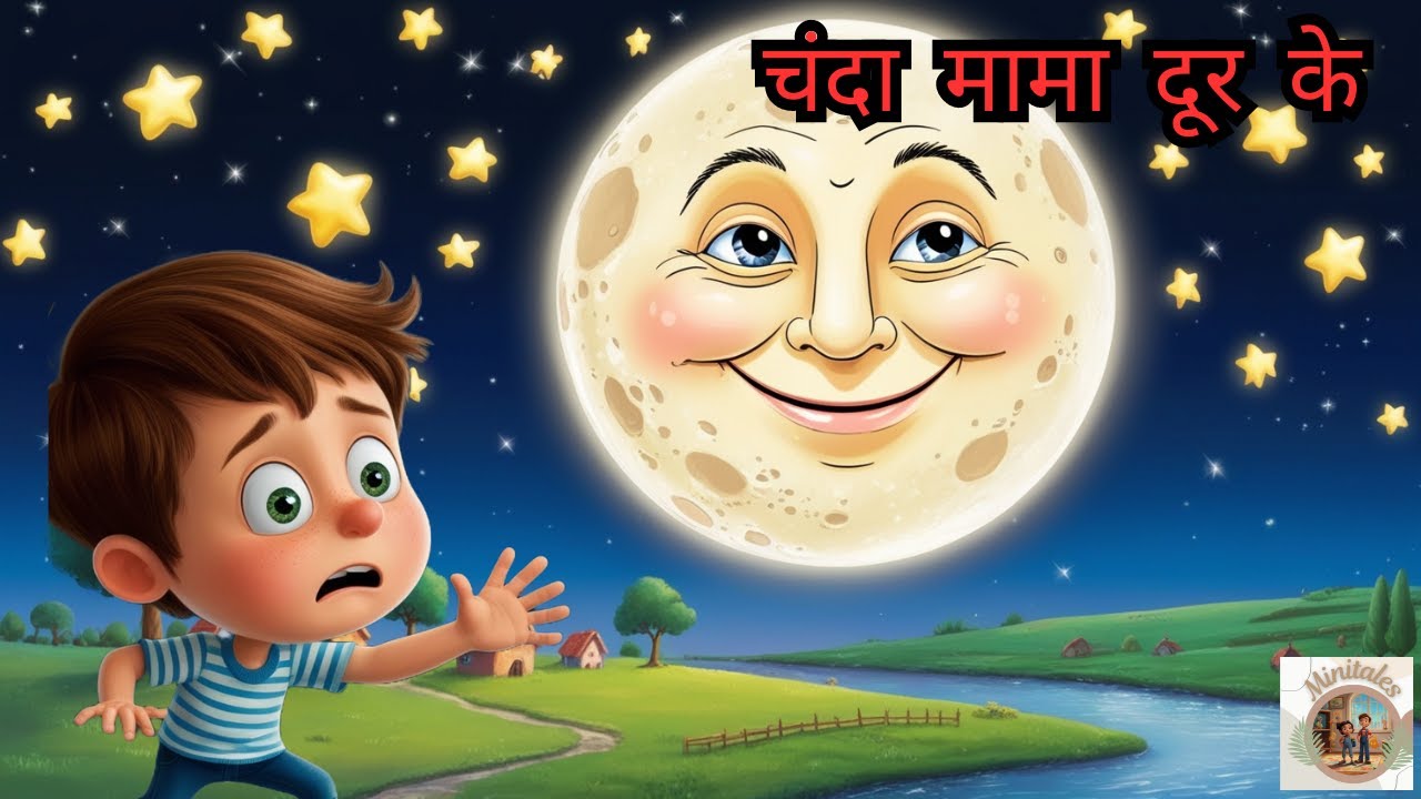 Chanda Mama | चंदा मामा दूर के | Chanda Mama Door Ke | Hindi Rhyme for ...