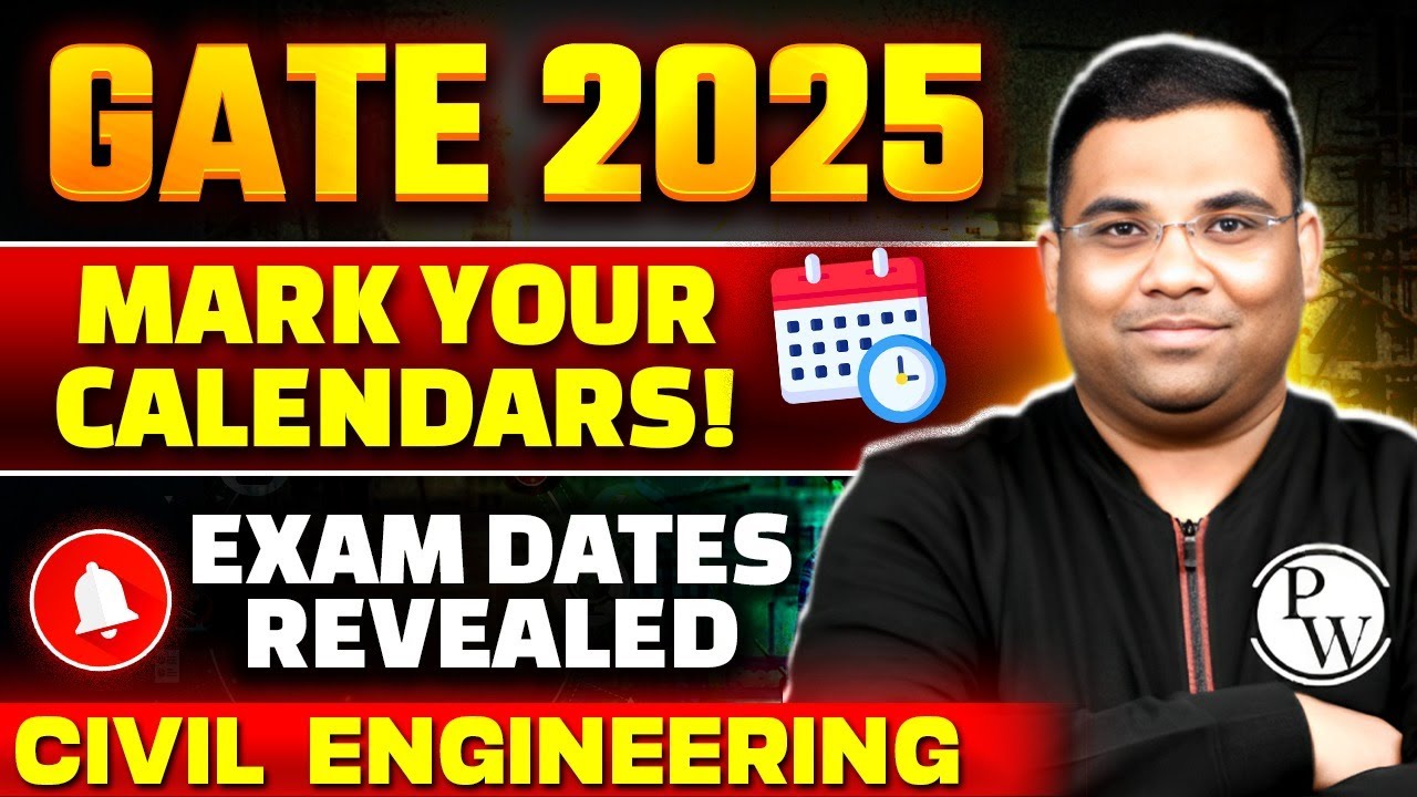 GATE 2025 Exam Dates Announced | IIT Roorkee Important Update for Civil ...