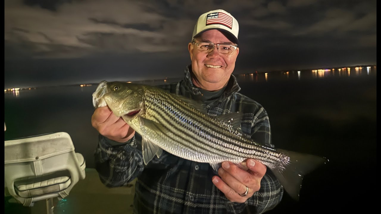 AWESOME Night Time Striper Action - Ocean City, Maryland - YouTube