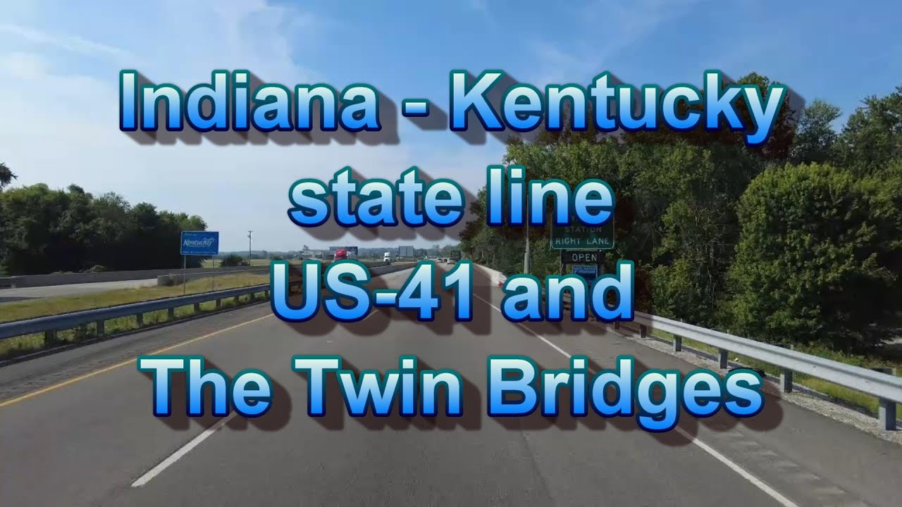 Crossing the Indiana-Kentucky state line and the Twin Bridges! #bridges ...