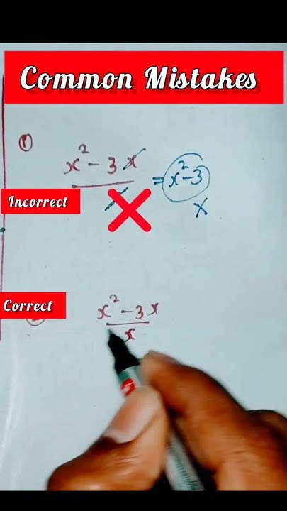 Common Mistakes in Algebra.#maths #shorts #trending #ssc #banking # ...