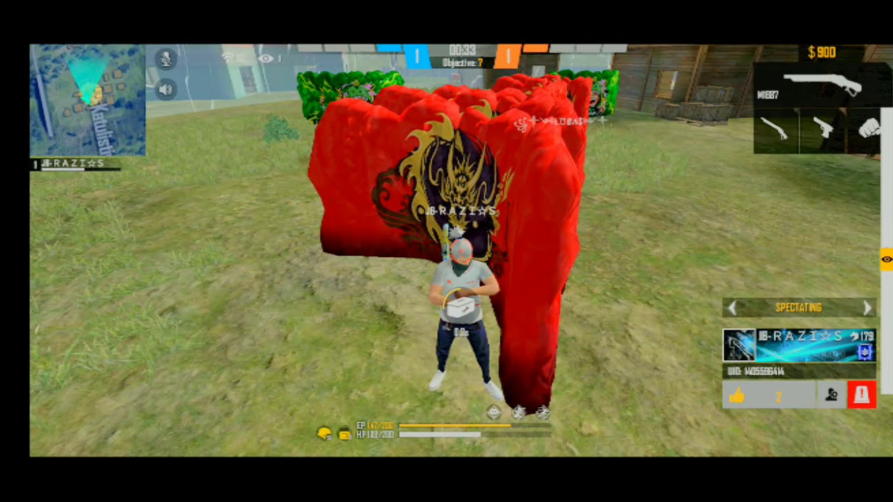 Costom 1vs1 gameplay free fire custom gameplay - YouTube